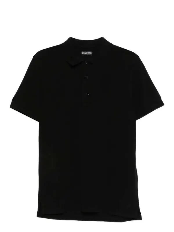 TOM FORD Short-sleeved Polo - Black