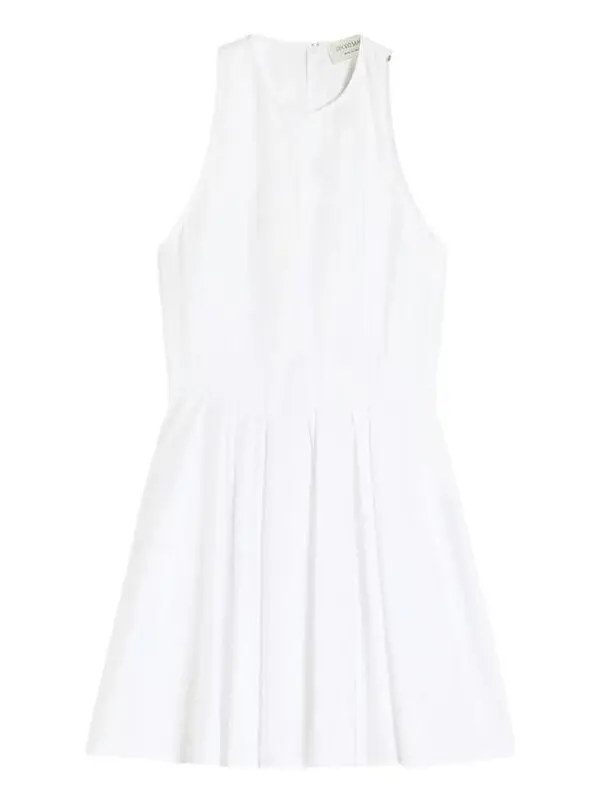 Sportmax Cotton Sleeveless Dress - White