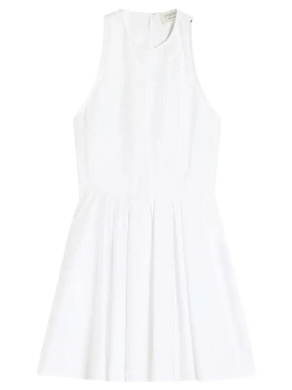 Sportmax Cotton Sleeveless Dress - White