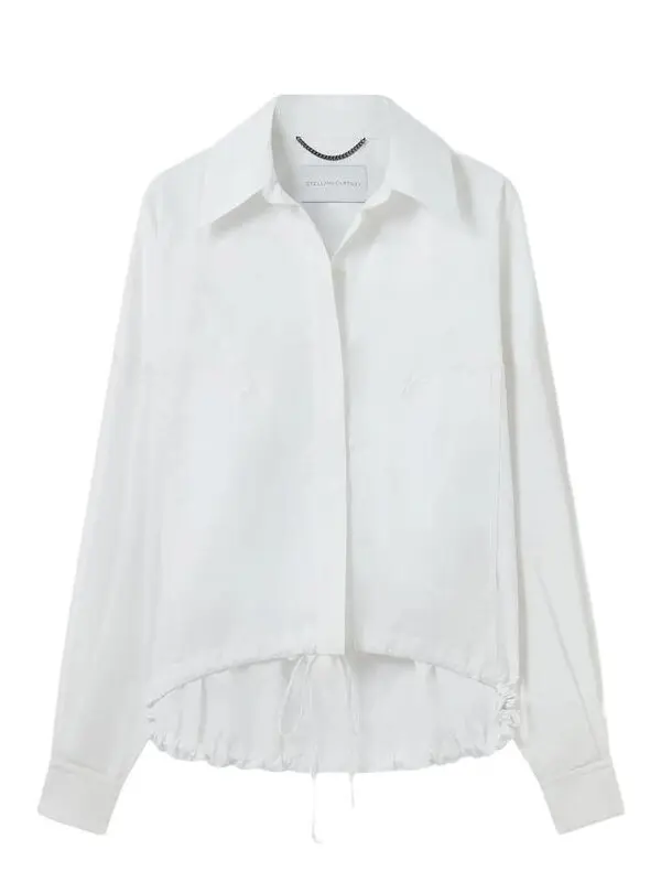 Stella McCartney Cotton Shirt With Drawstring Hem - White