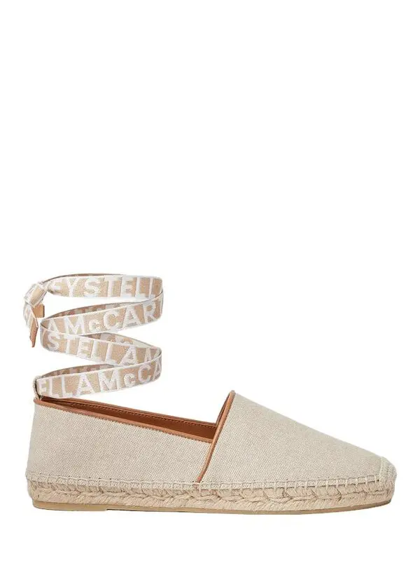 Stella McCartney Neutrals Tie Detailed Espadrilles - Cream