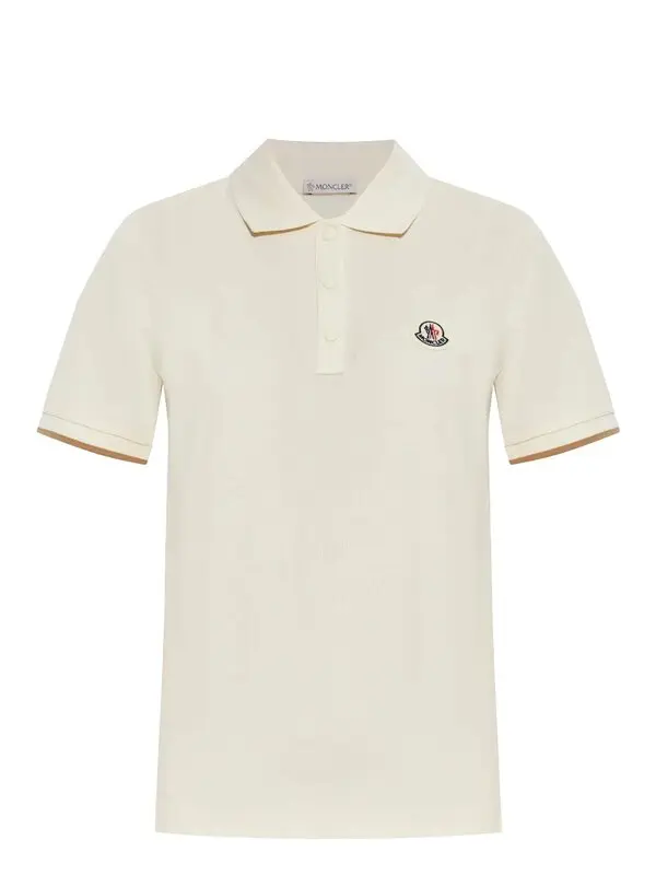 Moncler Cotton Piqué Logo Polo Shirt - Multicolor