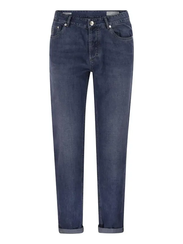 Brunello Cucinelli Traditional Fit Five-pocket Denim Trousers - Multicolor