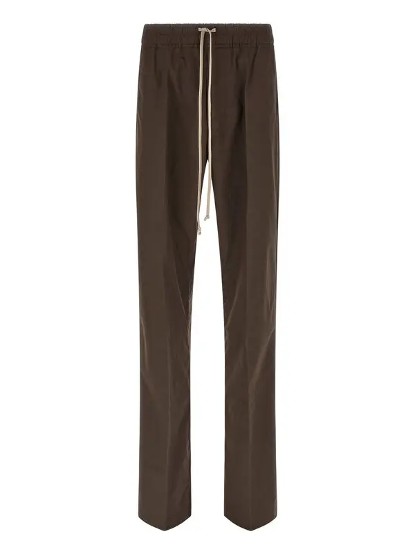 Rick Owens Dietrich Drawstring Cotton Pants - Brown