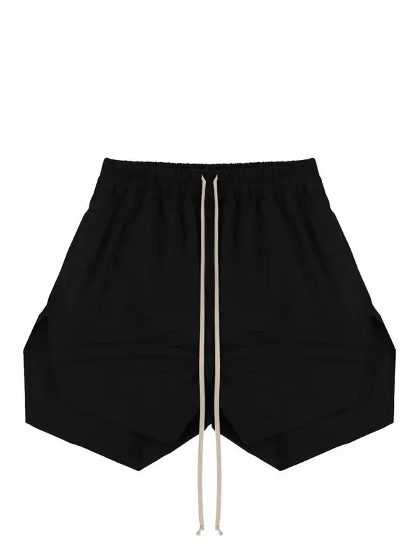 Rick Owens Cotton Drawstring Shorts - Black