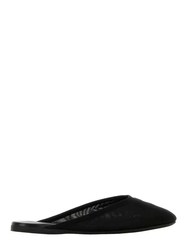 Miu Miu Flat Ballerina Shoes - Black