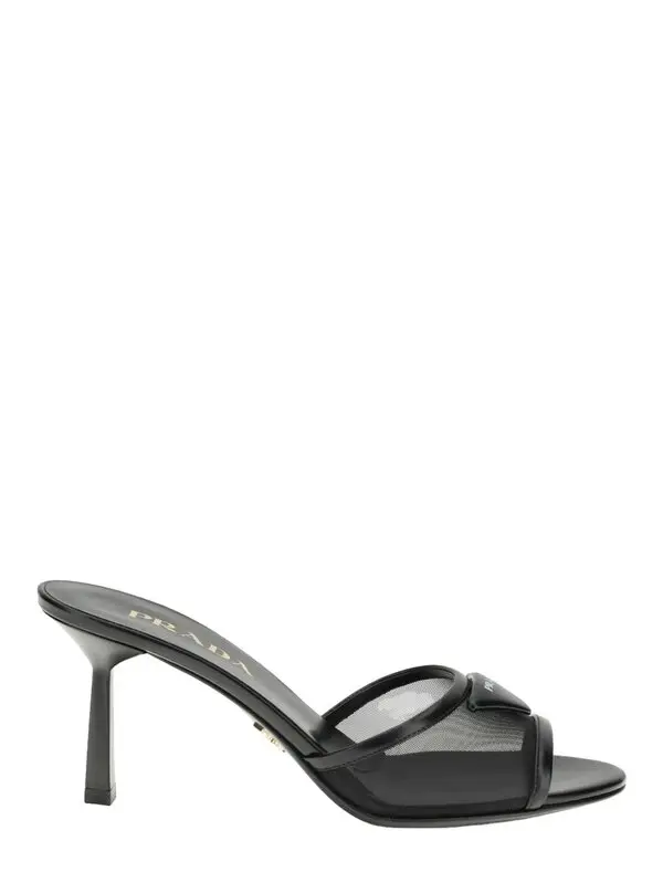 Prada Heeled Sandal Calf Leather - Black