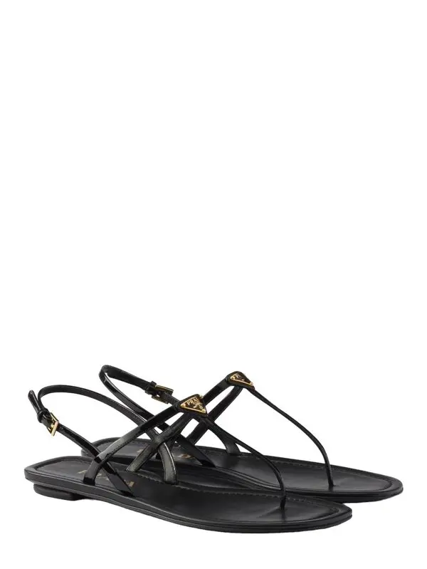Prada Heeled Sandal Calf Leather - Black