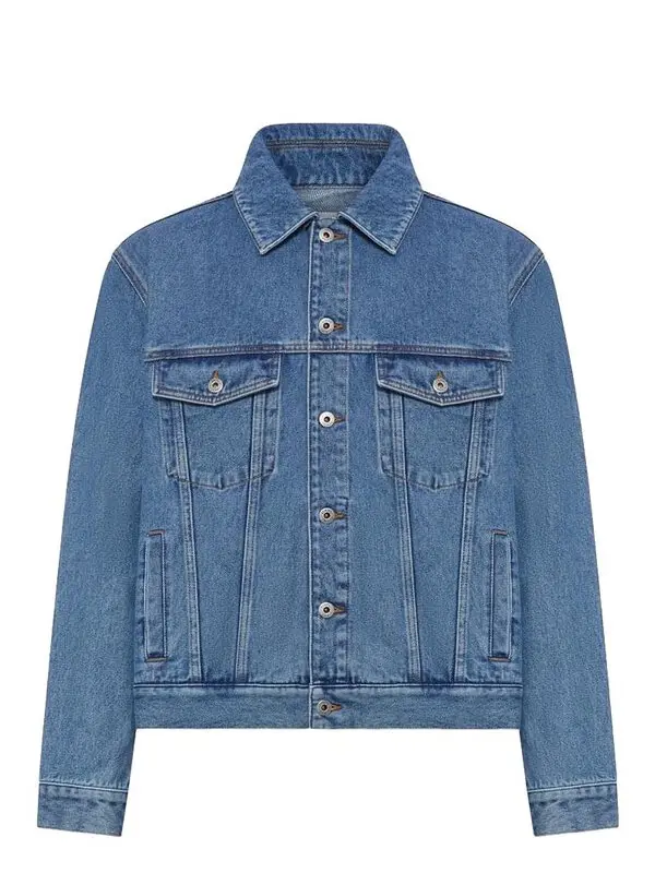 Loewe Denim Jacket With Anagram - Blue