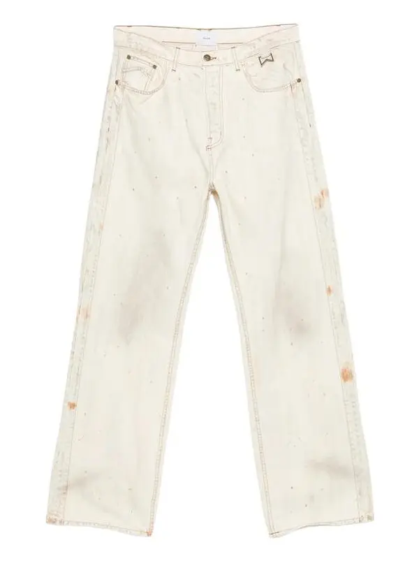 Rhude Neutrals Denim Regular & Straight-leg Jeans - Cream