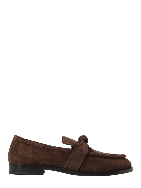 Bottega Veneta Calf Leather Loafers With Knot Detailing - Brown
