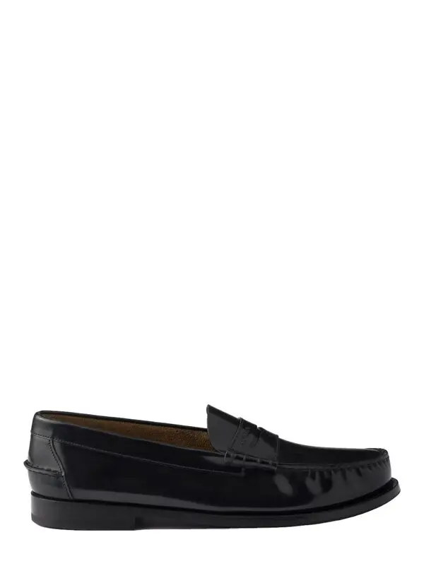 Prada Calf Leather Loafers - Black