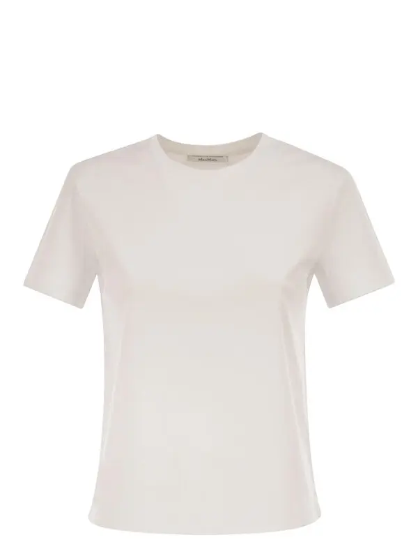 Max Mara Donata" Cotton Interlock T-shirt - White