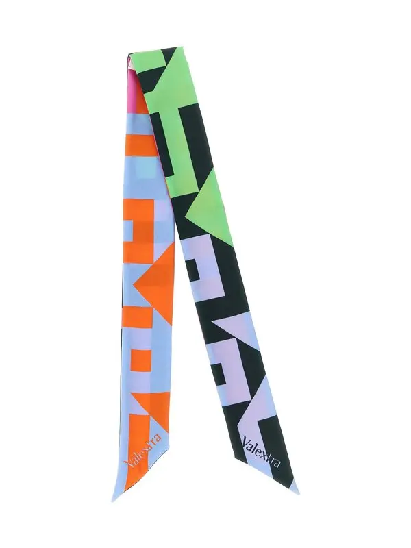 VALEXTRA Love Lines" Patterned Silk Ribbon - Multicolor