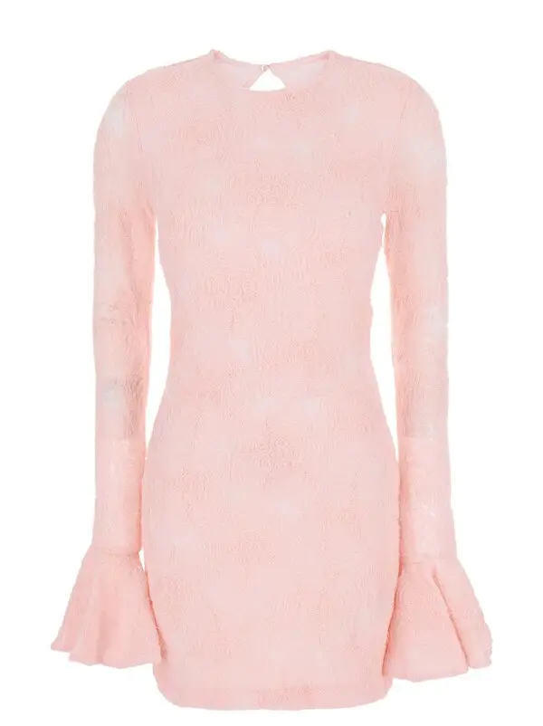 ROTATE BY BIRGER CHRISTENSEN Embroidered Floral Motif Dress - Multicolor