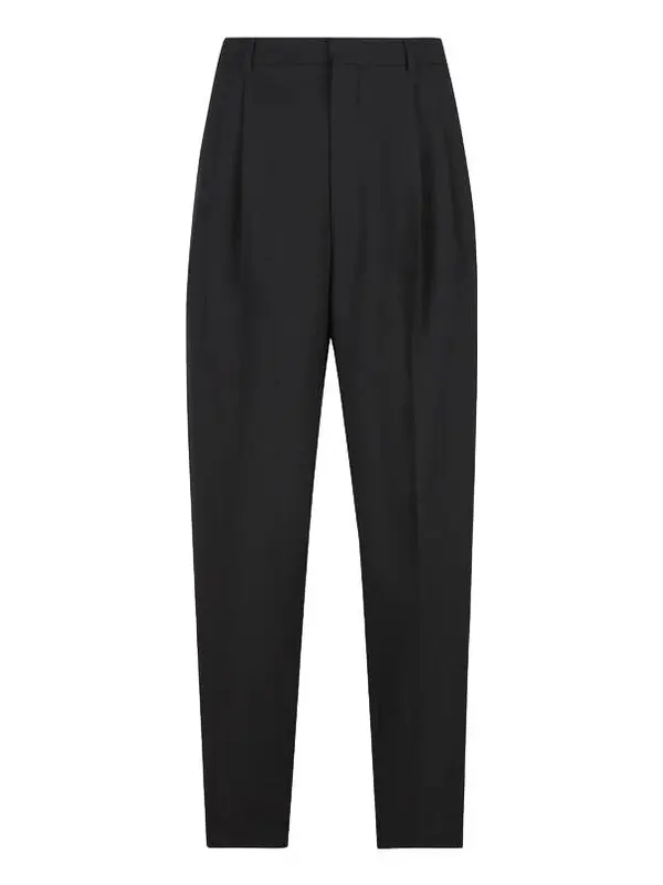 Saint Laurent Tailored Wool Trousers - Black
