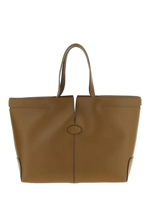 TOD'S Di Bag Folio Shopper Bag - Green
