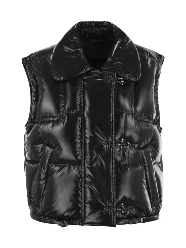 FAY 3-hook Down Vest - Black