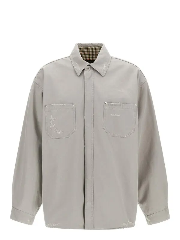 Balenciaga Workwear' Overshirt - Gray