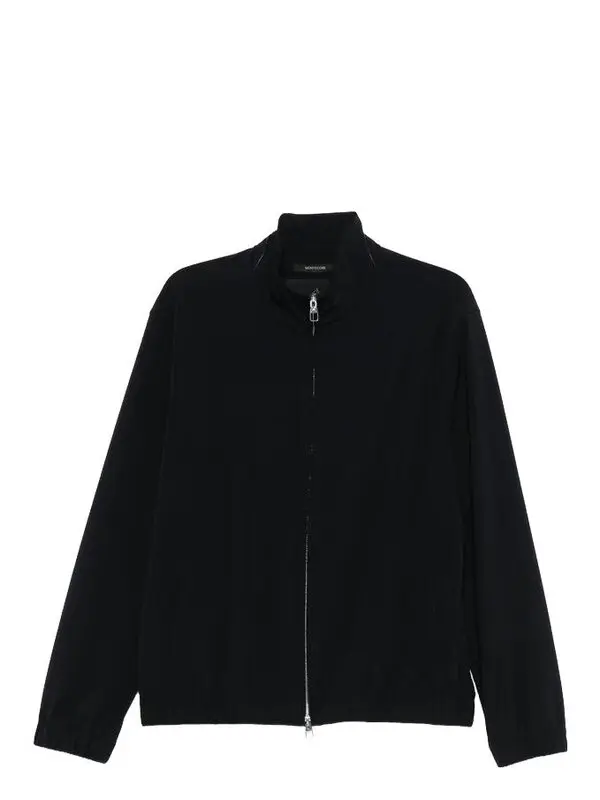 MONTECORE Zip-up Bomber Jacket With Stand Collar - Blue