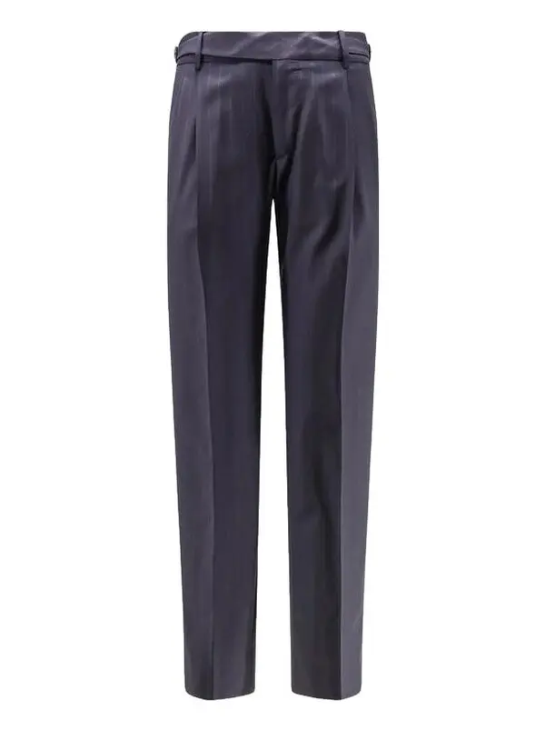 Dolce & Gabbana Tailored Pinstripe Wool Trousers - Blue