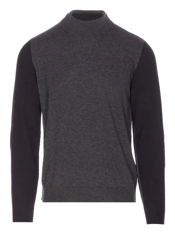 MAISON MARGIELA Four Stitches Two Tone Sweater - Gray