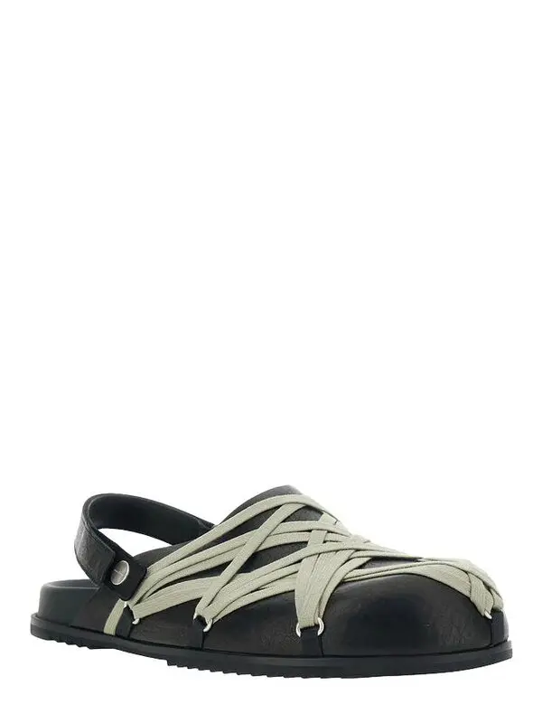 Rick Owens Trainers With Lace Detail And Adjustable Strap - Black