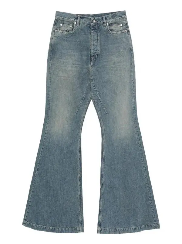 Rick Owens Denim Bootcut Jeans - Blue