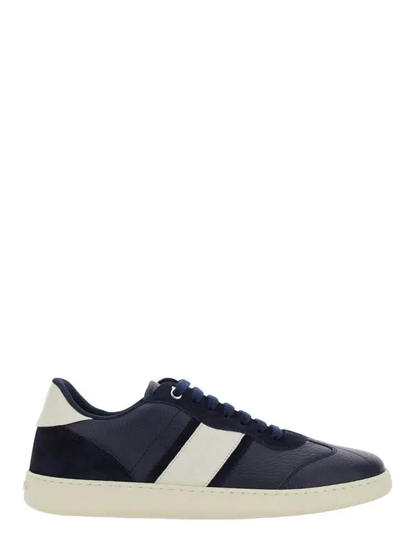 FERRAGAMO Achille" Leather Low Top Sneakers - Multicolor