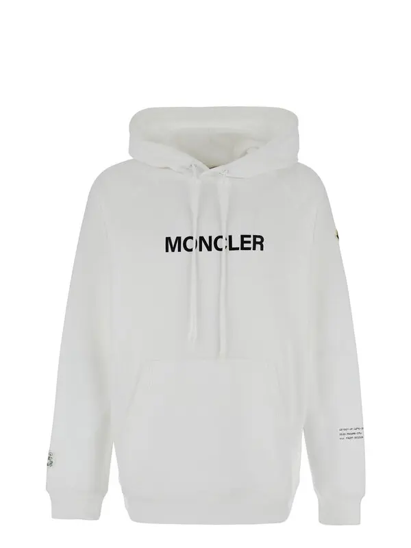 Moncler Cotton Hoodie With Logo Detail - Multicolor