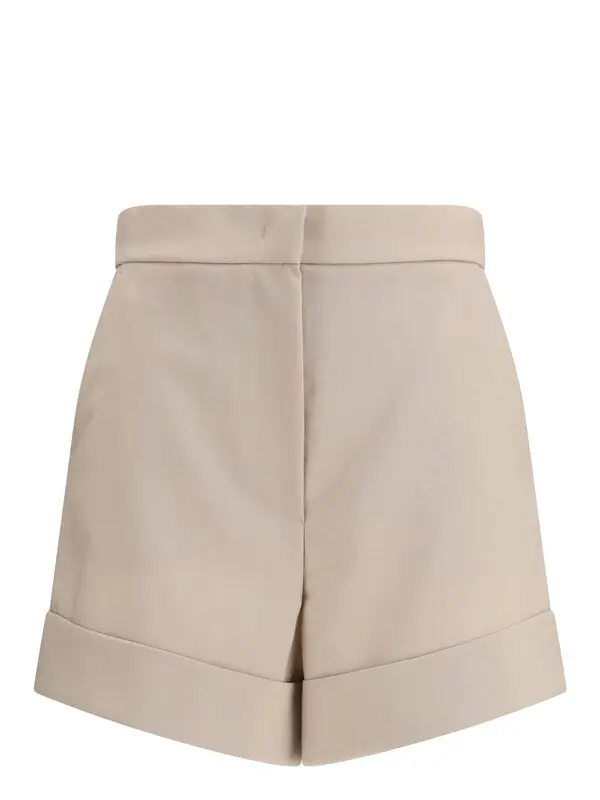 Max Mara Mohair And Silk Canvas Shorts - Green