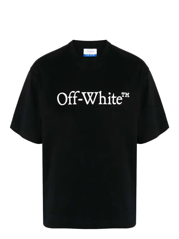 Off-White Big Bookish Skate Cotton T-shirt - Black