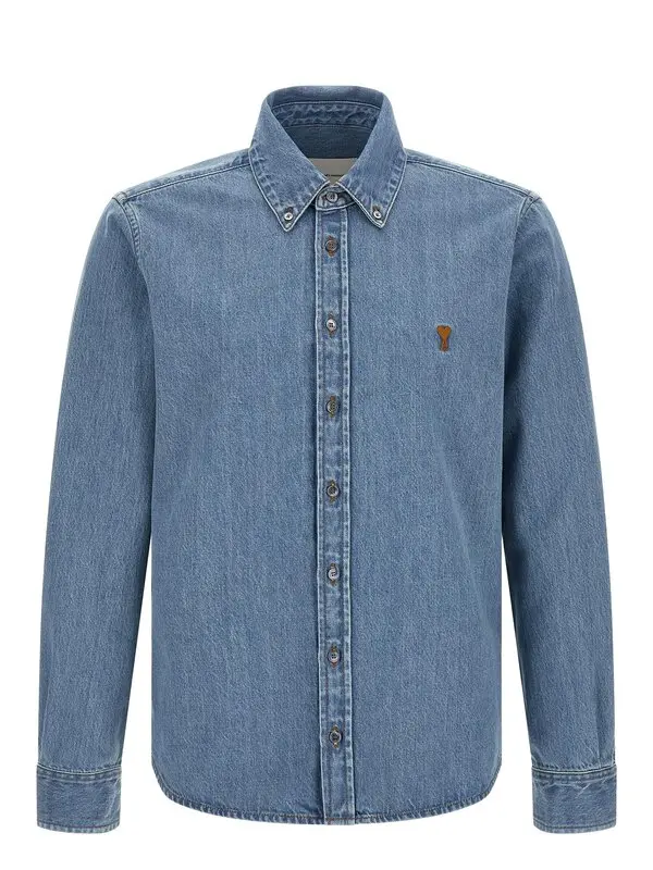 Ami De Coeur' Denim Shirt - Blue