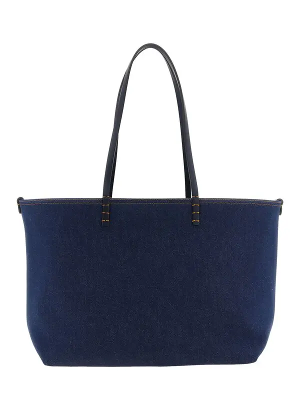 Fendi Roll Medium Reversible Shopping Bag - Blue