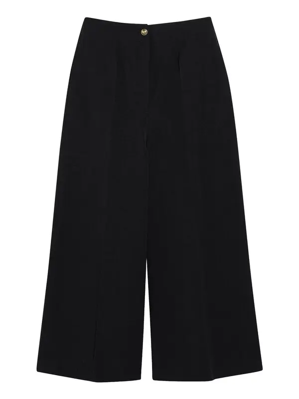 Loro Piana Navy Kenith Trousers In Linen Blend - Blue