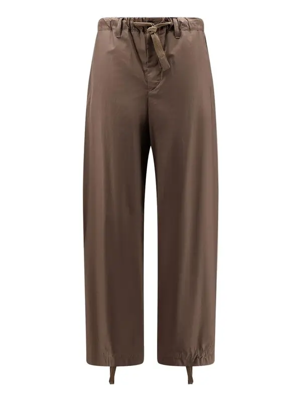 Sacai Cotton Trousers In Brown - Multicolor