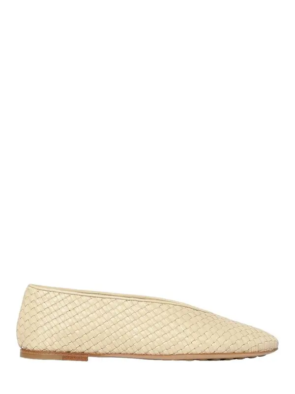 Bottega Veneta Woven Ballet Flats - Cream