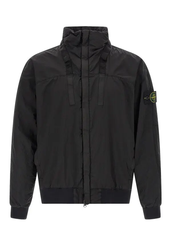 Stone Island Nylon Metal Watro Bomber Jacket - Black