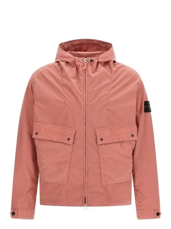 Stone Island 4100052 Lightweight Canvas Jacket - Pink