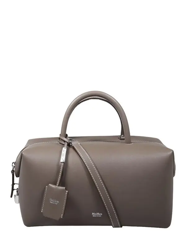 Max Mara Calf Leather Handbag - Gray