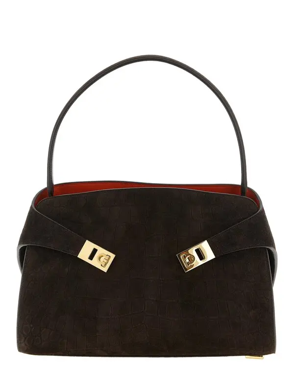 FERRAGAMO Hug Soft Shoulder Bag - Brown