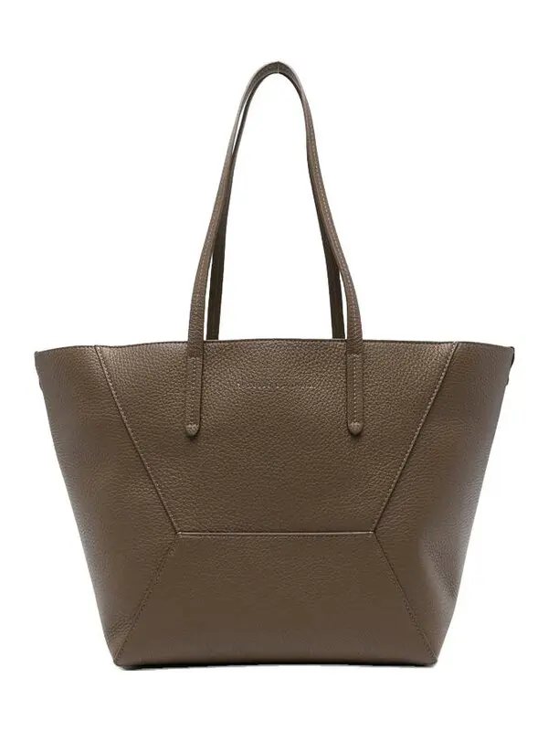 Brunello Cucinelli Leather Shoulder Bag - Brown