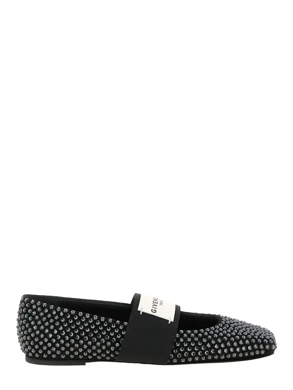 Givenchy Sliced Square Ballet Flats - Black