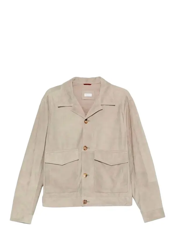 Brunello Cucinelli Leather Jacket - Multicolor