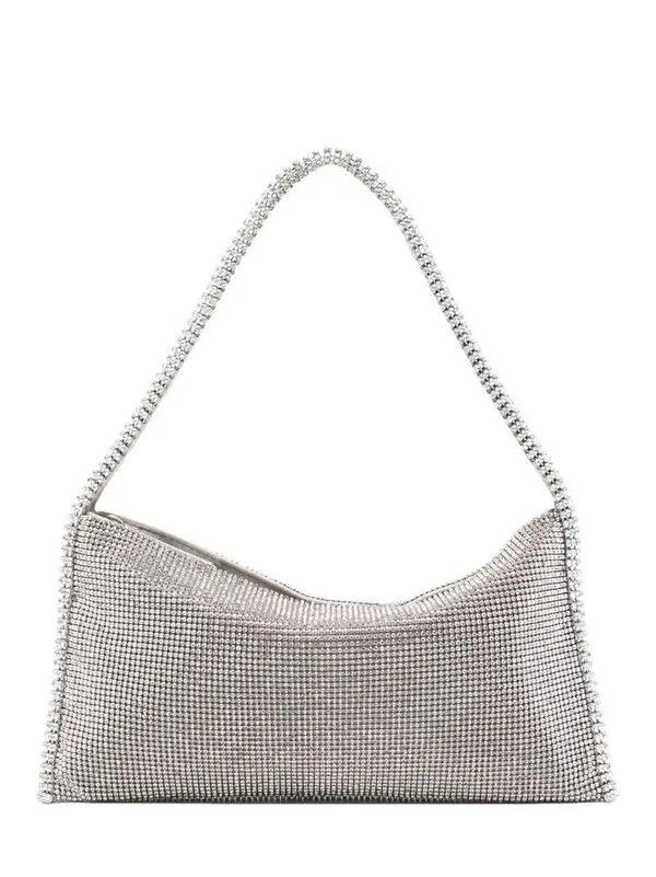 Benedetta Bruzziches Tone Crystal Embellished Shoulder Bag - Silver