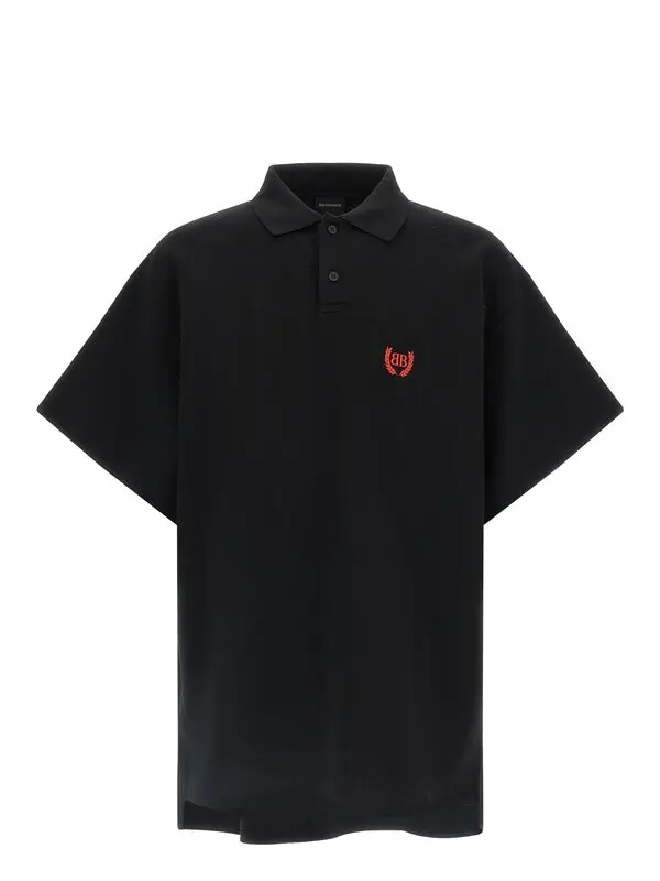 Balenciaga Laurel Classic' Polo Shirt - Black