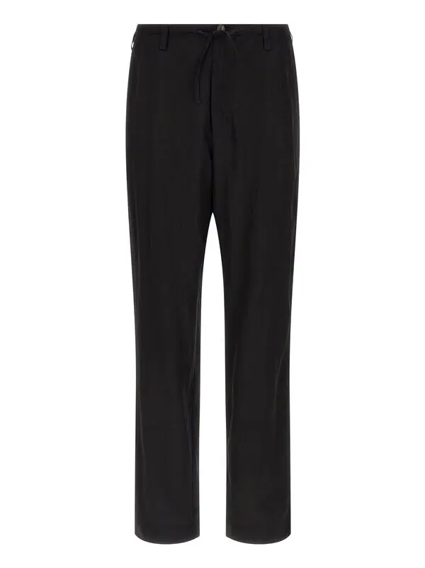 Dries Van Noten Penny Long Wide Leg Pants - Black