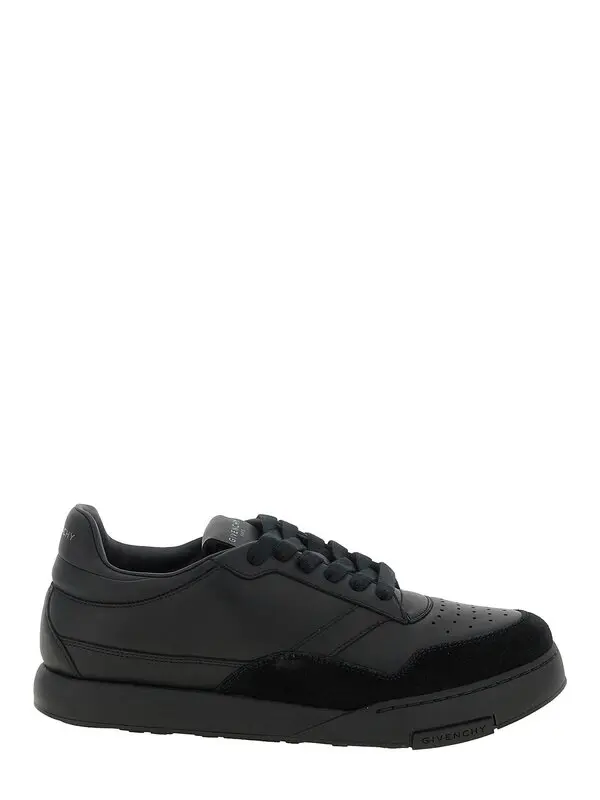 Givenchy Yard Sneakers In Smooth Calf Leather And Suede - Black