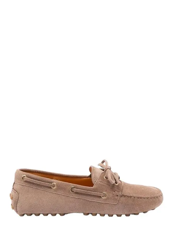 TOD'S Boat Gommino` Loafers In Suede - Multicolor