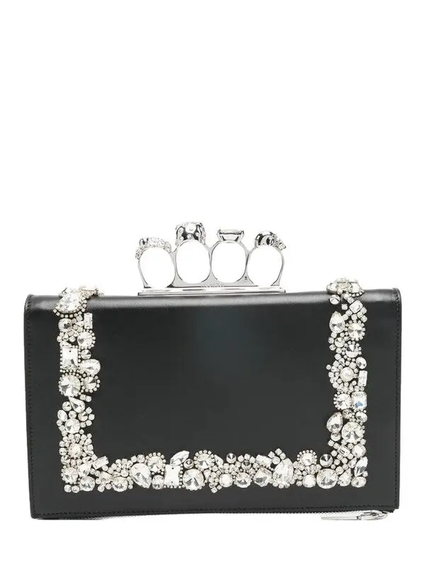 Alexander McQueen Embellished Clutch Bag - Black